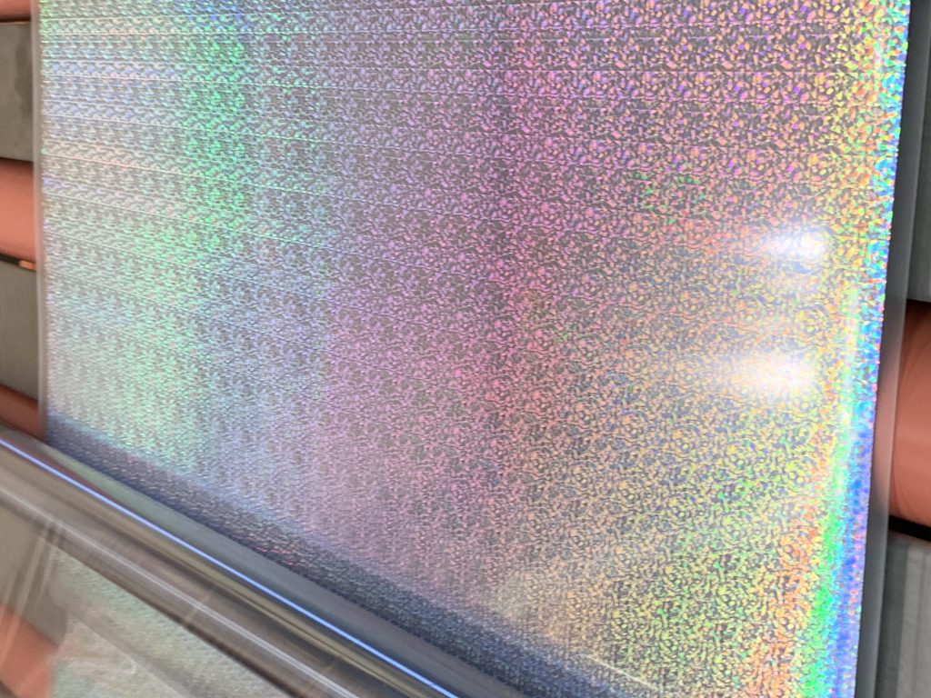 Foiling services - Deep dive holographic foil printing